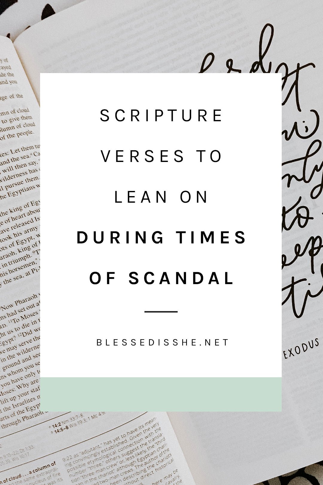 10 Scripture Verses to Lean on During Times of Scandal | Blessed is She ...
