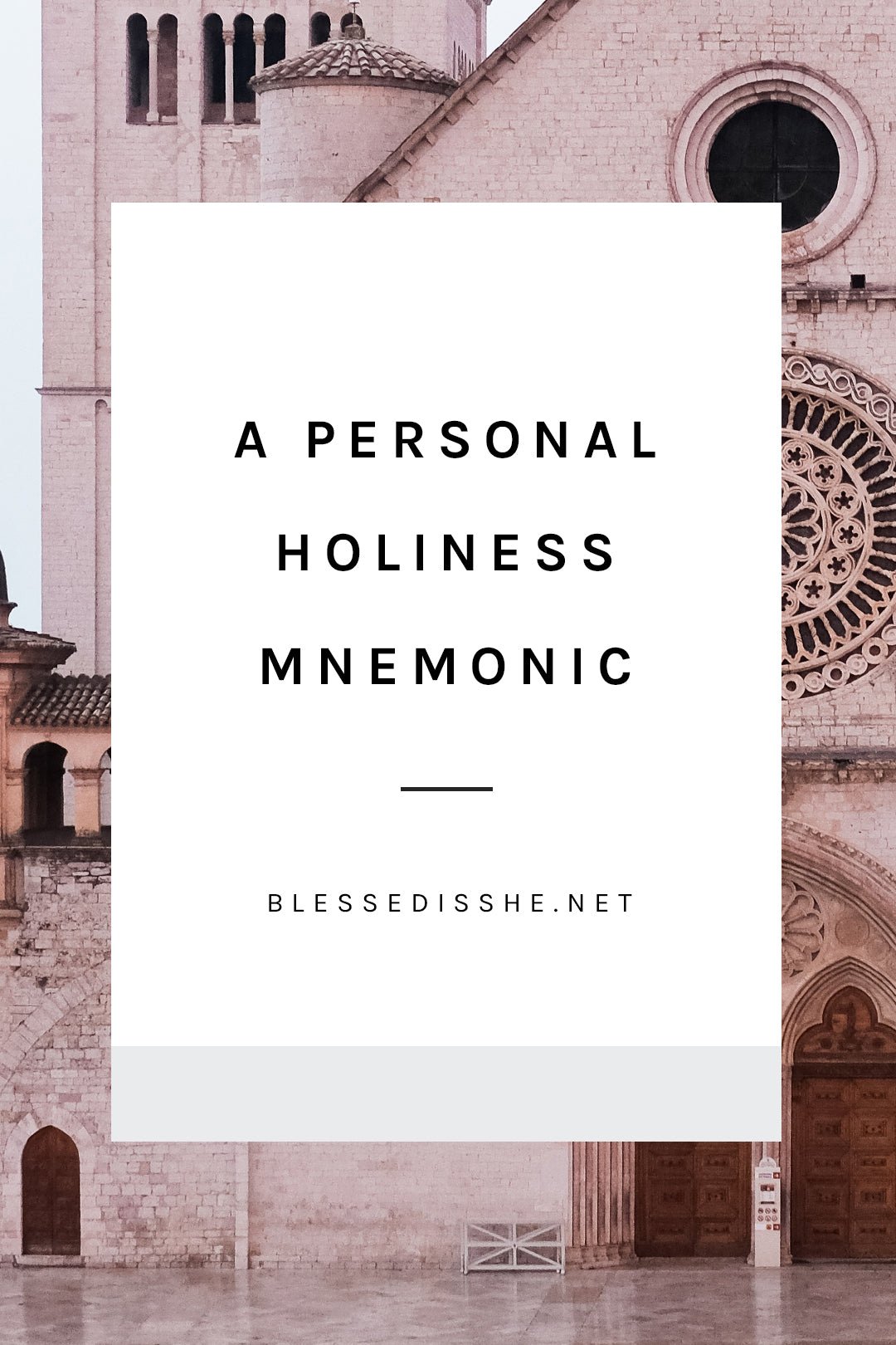 A Personal Holiness Mnemonic for Growth in Virtue | Blessed is She ...