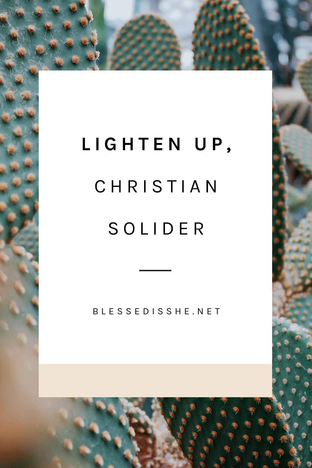 Lighten Up, Christian Soldier: Joy in Christianity | Blessed is She ...