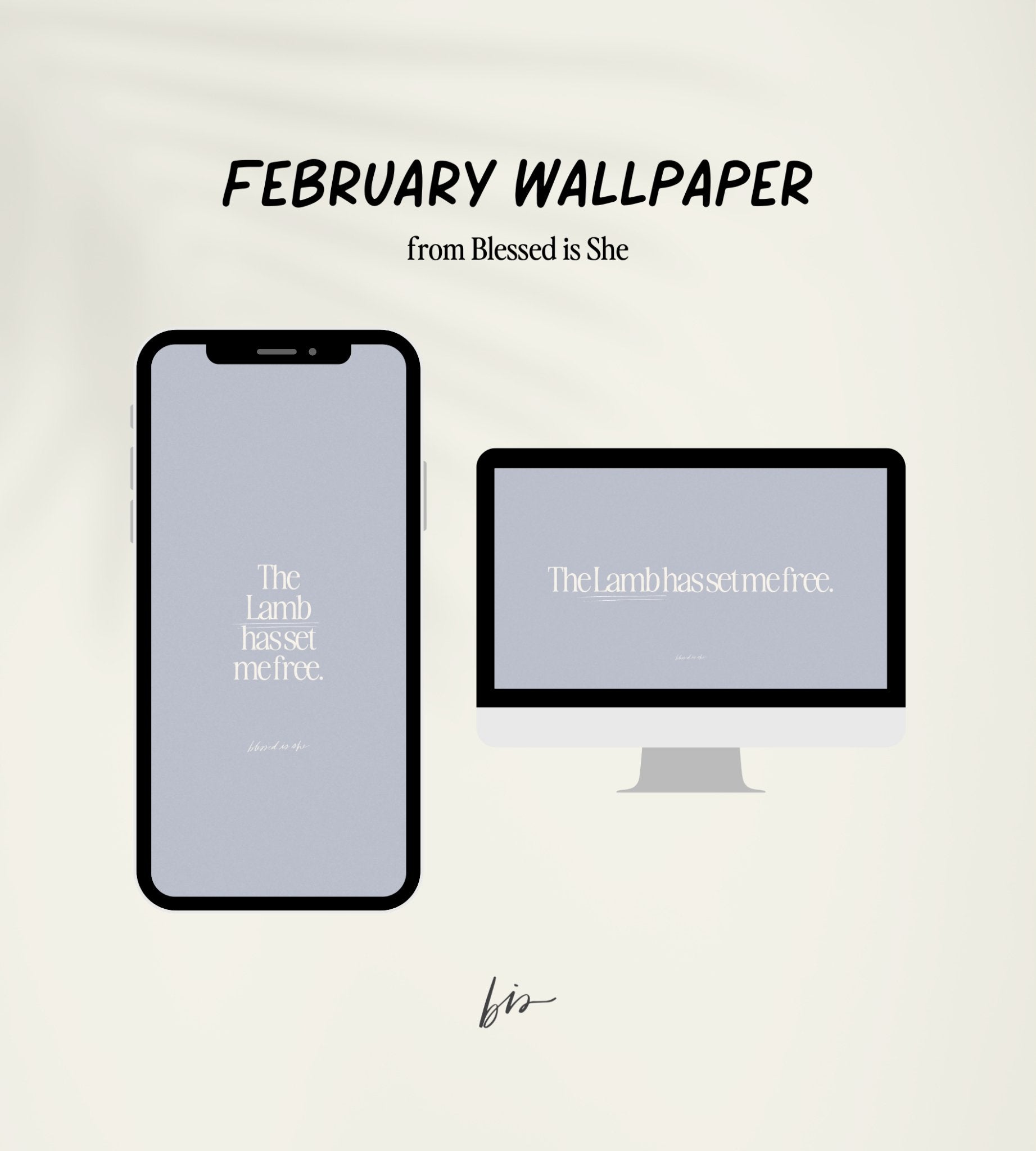 Monthly Wallpaper from Blessed is She // 373 - Blessed Is She