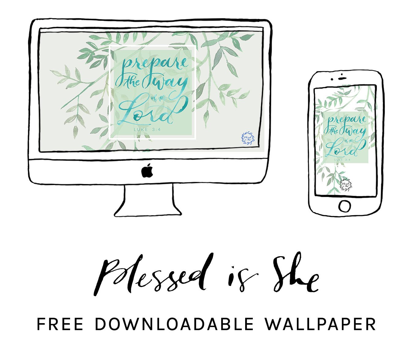 Weekly Wallpaper // 156 - Blessed Is She