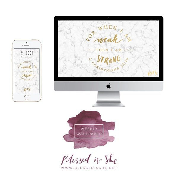 Weekly Wallpaper // 21 - Blessed Is She