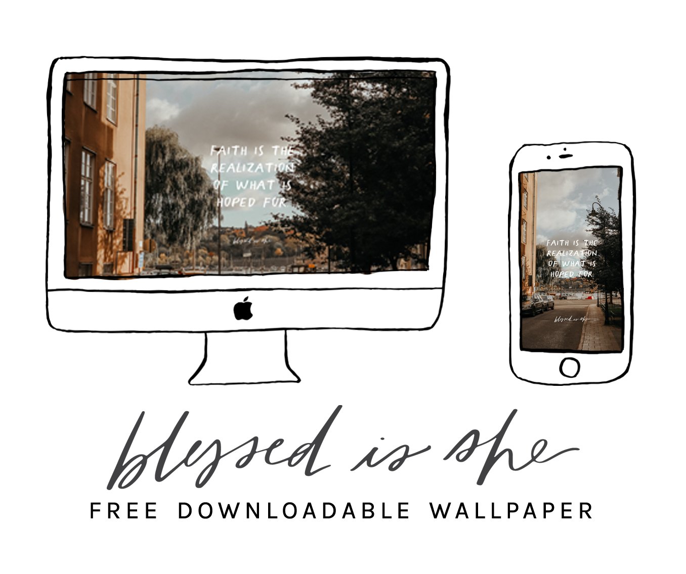 Weekly Wallpaper // 332 - Blessed Is She