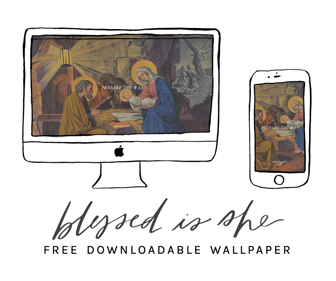 Weekly Wallpaper // 348 - Blessed Is She