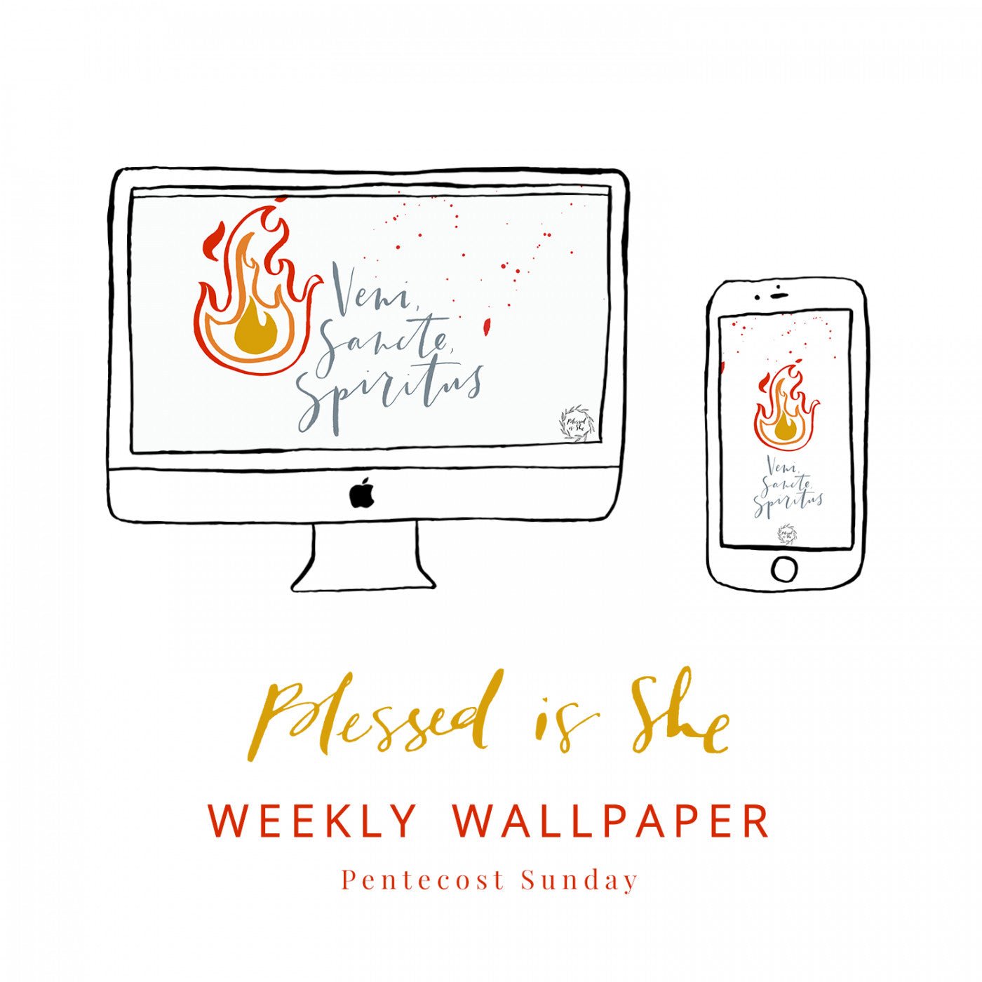 Weekly Wallpaper // 64 - Blessed Is She