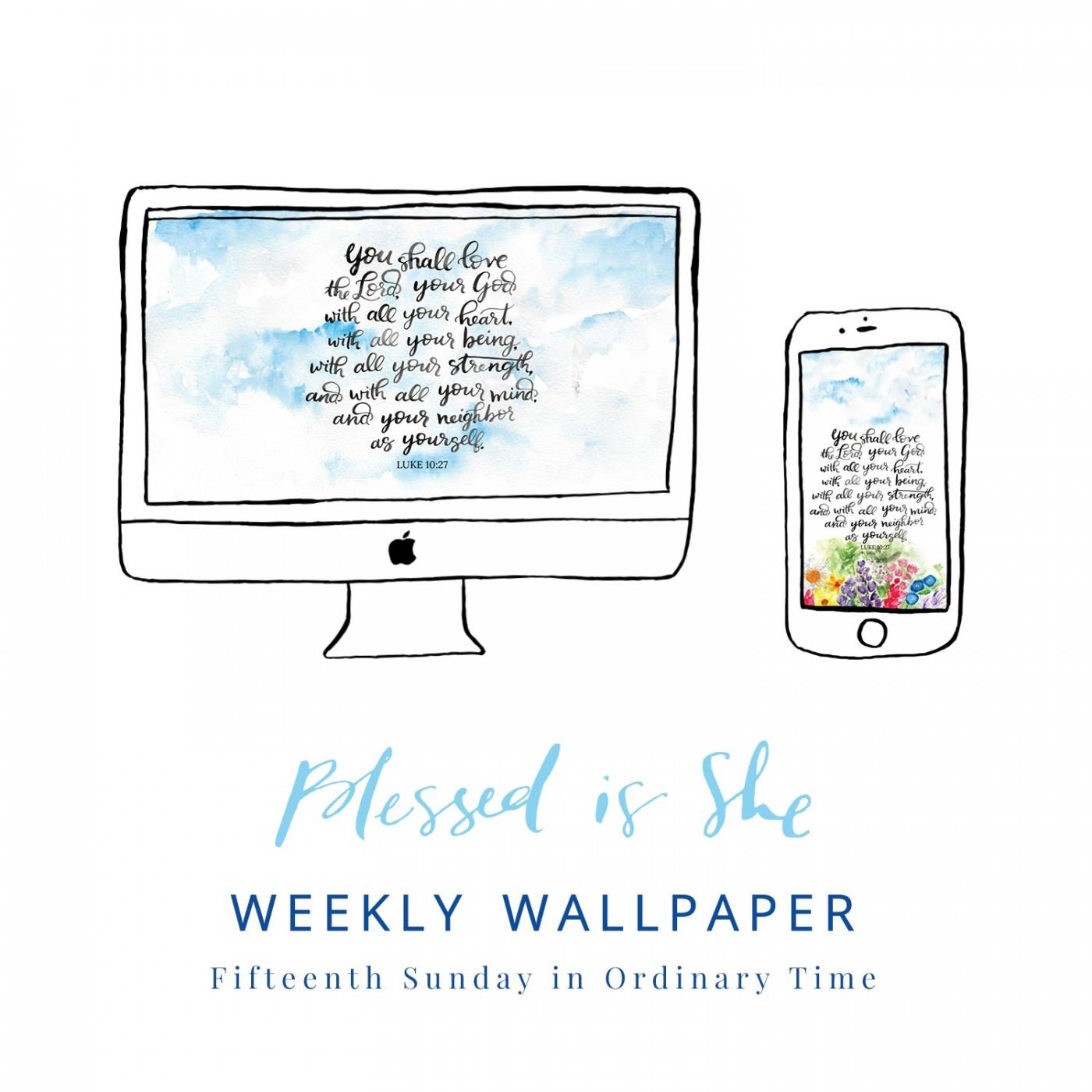 Weekly Wallpaper // 70 - Blessed Is She